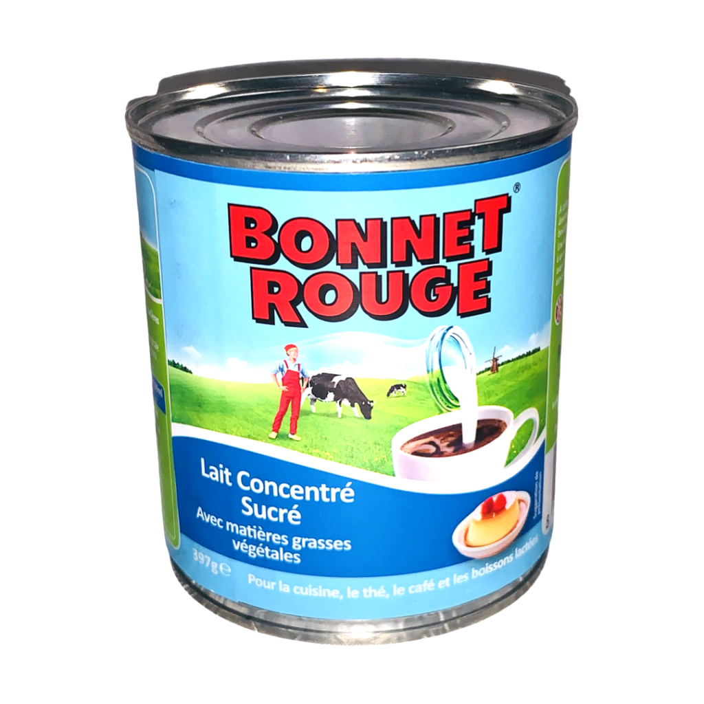 Bonnet Rouge. Lait concentré sucré 397g | Épicerie Tropicale Plus